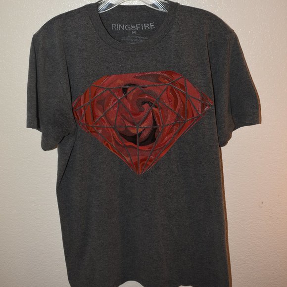 Ring of Fire | Shirts | Rose Diamond Shirt | Poshmark